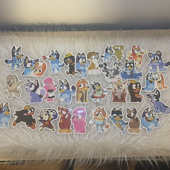 Bluey | Office | 3 Bluey Stickers Variety Of Bluey Themed Stickers ...